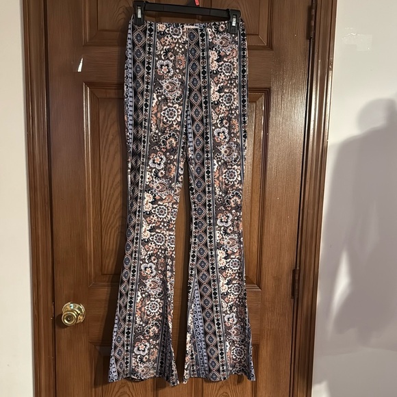 Pants & Jumpsuits | Bohemian Patterned Flare Pants | Poshmark